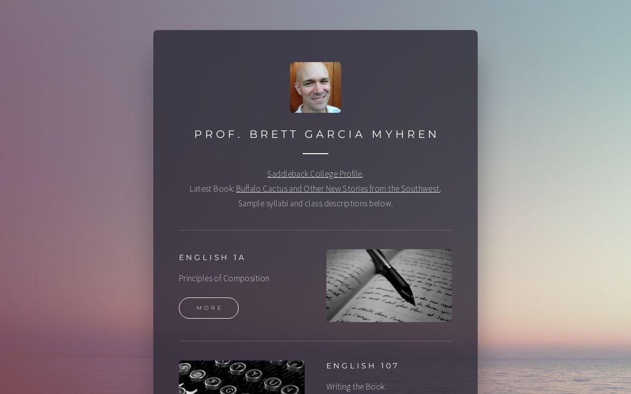 Prof. Brett Garcia Myhren